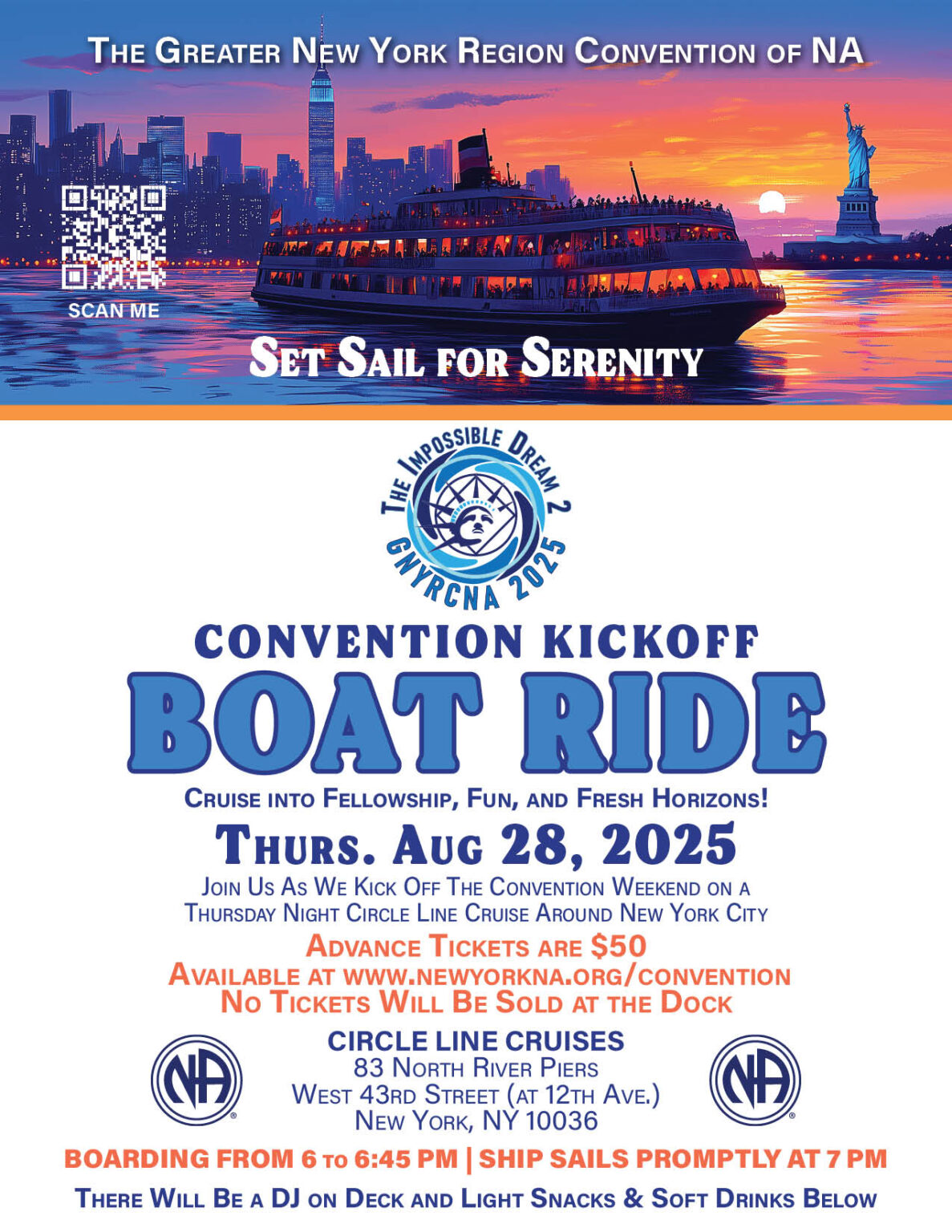 Convention Kickoff Boat Ride | Manhattan Area of NA